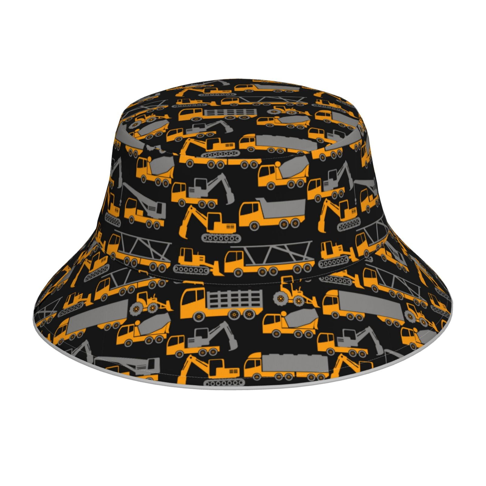 Balery Yellow Excavator Sun Hats for Men Women Bucket Hat UPF 50 ...