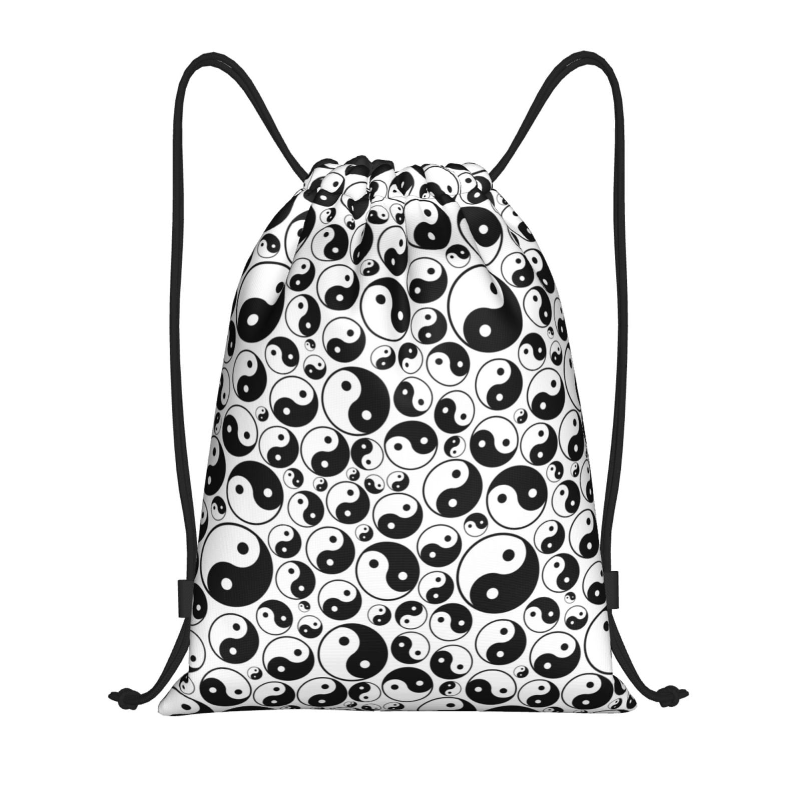 Balery Yin And Yang Pattern Drawstring Backpack Bag Sport Gym Sackpack ...