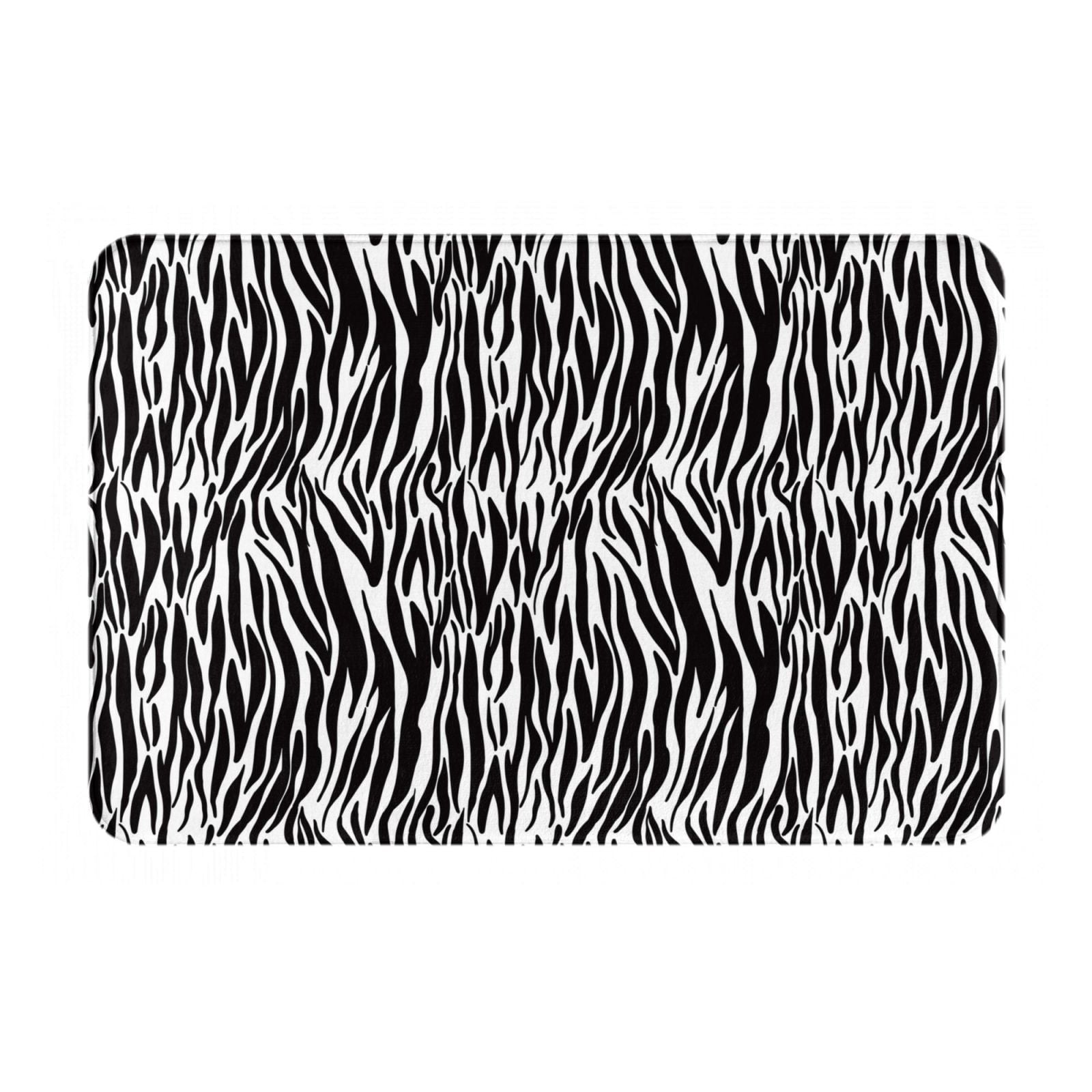 Balery Zebra Doormat, Durable Flannel Fabric, Waterproof Stain and Fade ...