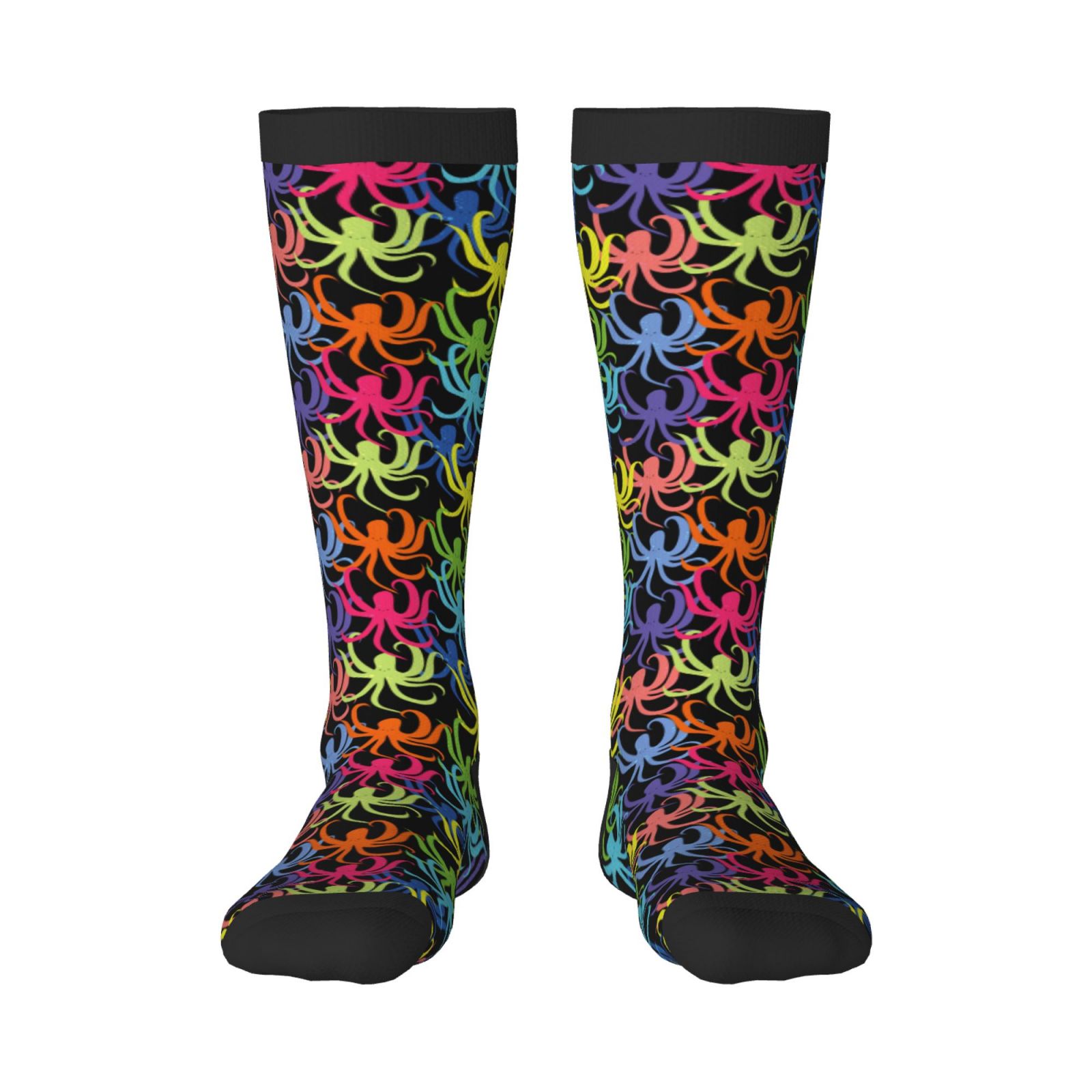 Balery cartoon octopus Printed Novelty Socks Men's Women's Crew Socks ...