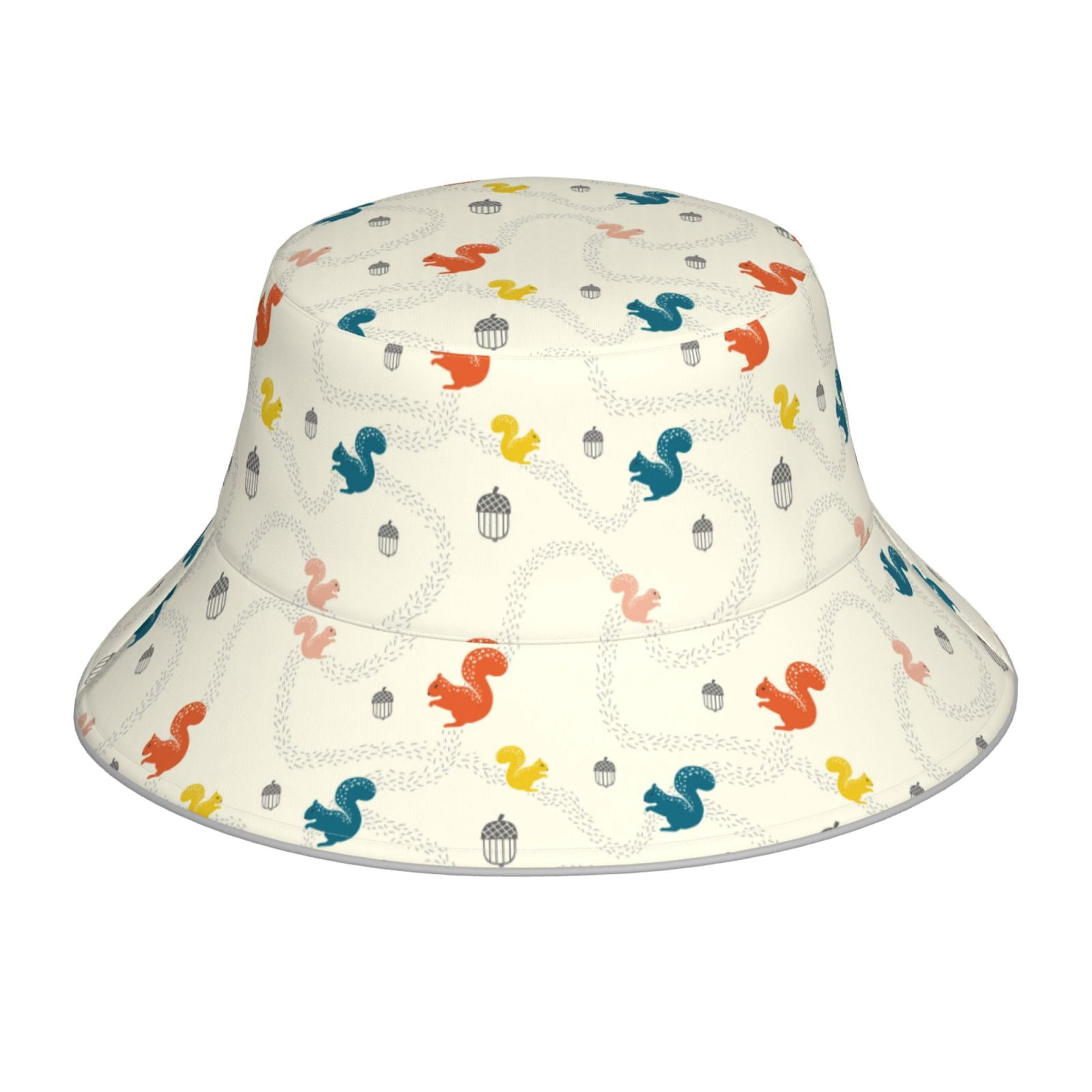 Balery colorful Squirrel Nuts Sun Hats for Men Women Bucket Hat UPF 50 ...