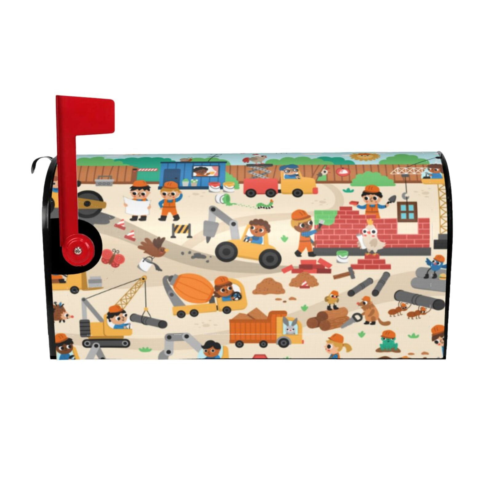 Balery construction road work landscape Mailbox Cover - Standard Size ...