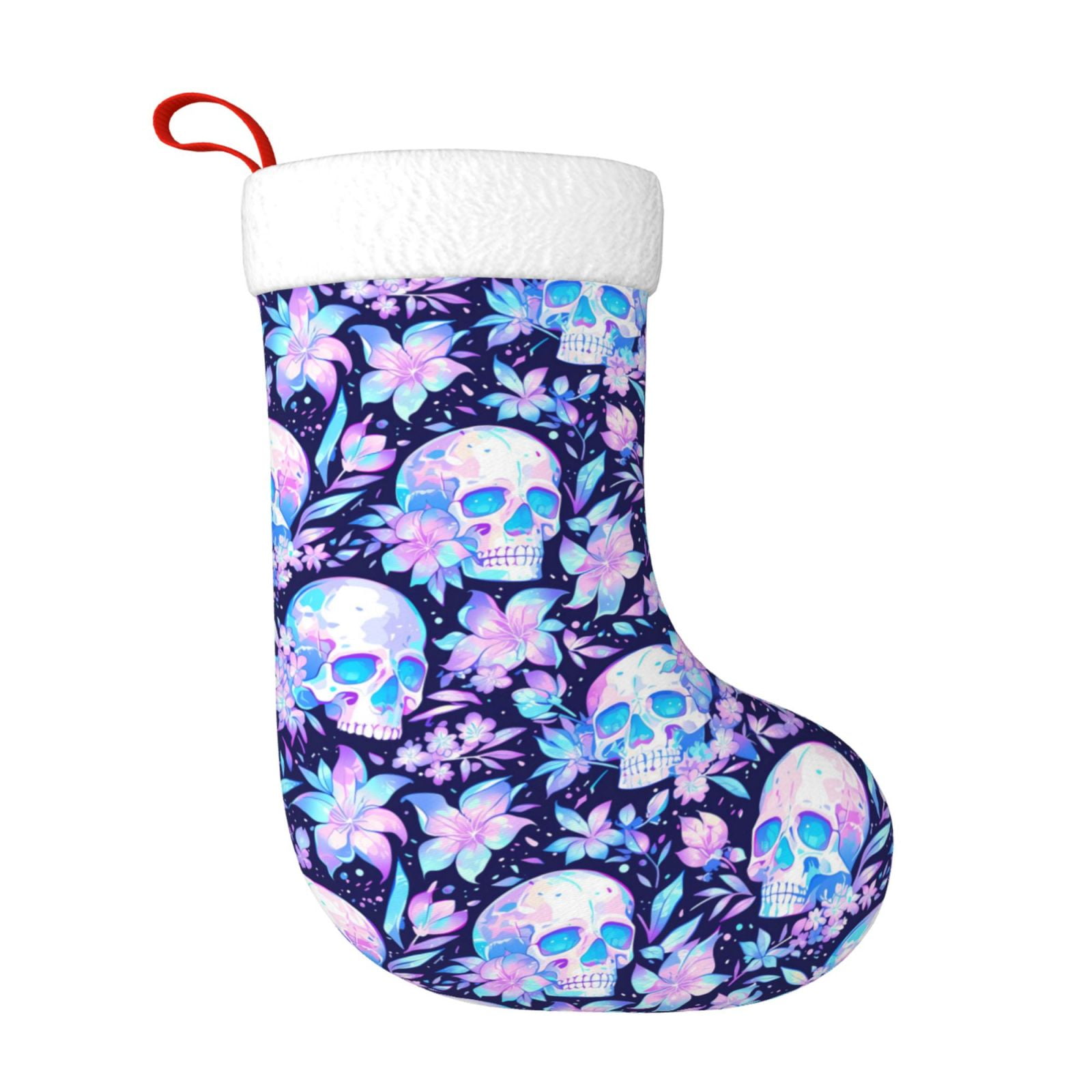 Balery crystal Skull flower leaf Pattern Christmas Stockings with ...