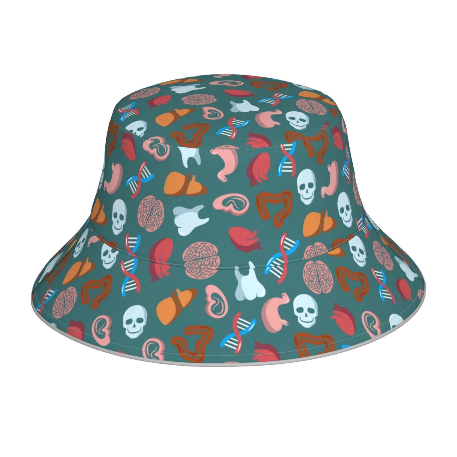 Balery cute Skull organ Sun Hats for Men Women Bucket Hat UPF 50 ...