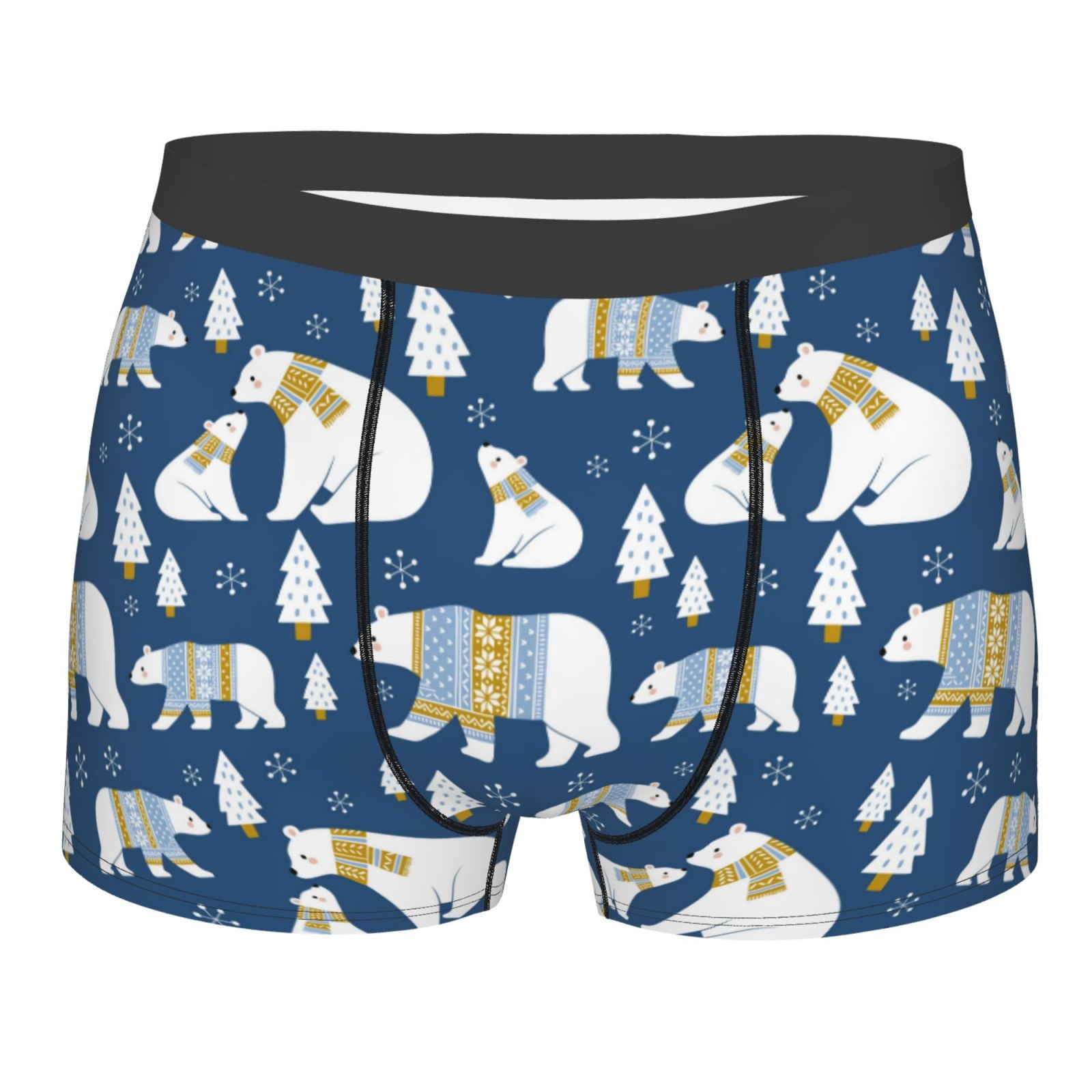 Balery cute winter bear Men's Boxer Briefs, Soft and Breathable Cotton ...