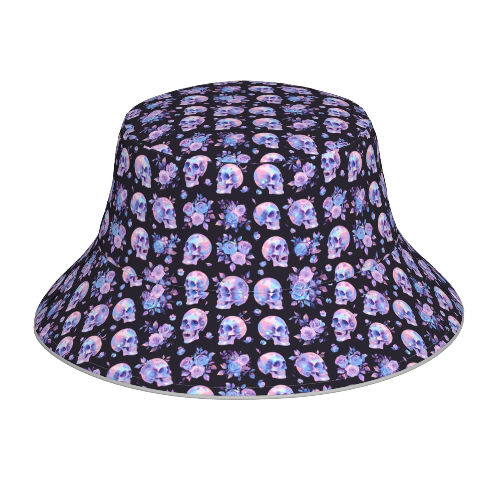 Balery flower Skull rose Sun Hats for Men Women Bucket Hat UPF 50 ...