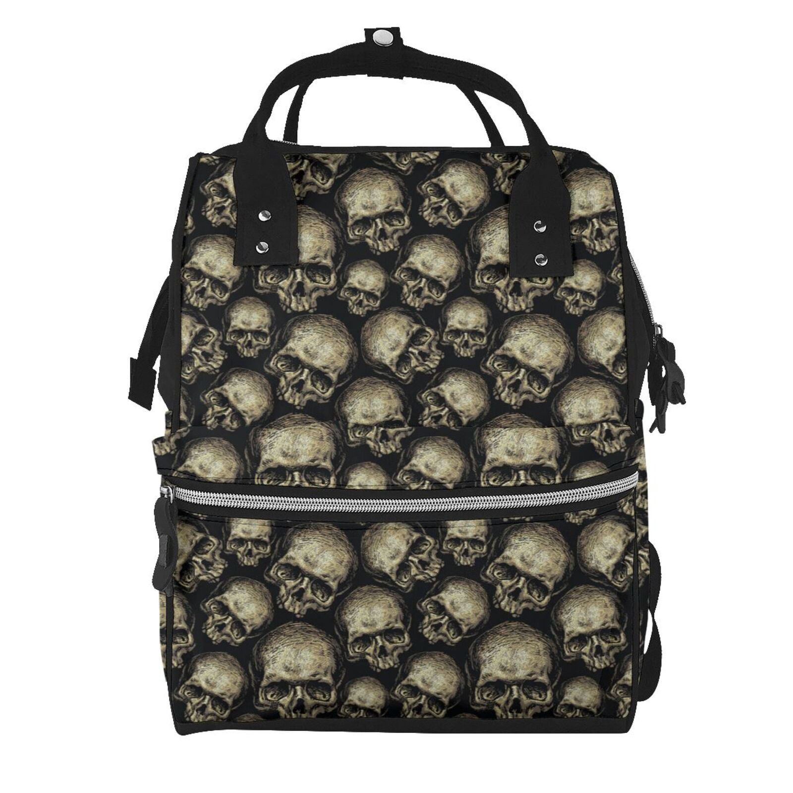 Balery funny Retro Skull Mummy Backpack - Waterproof Twill Canvas ...