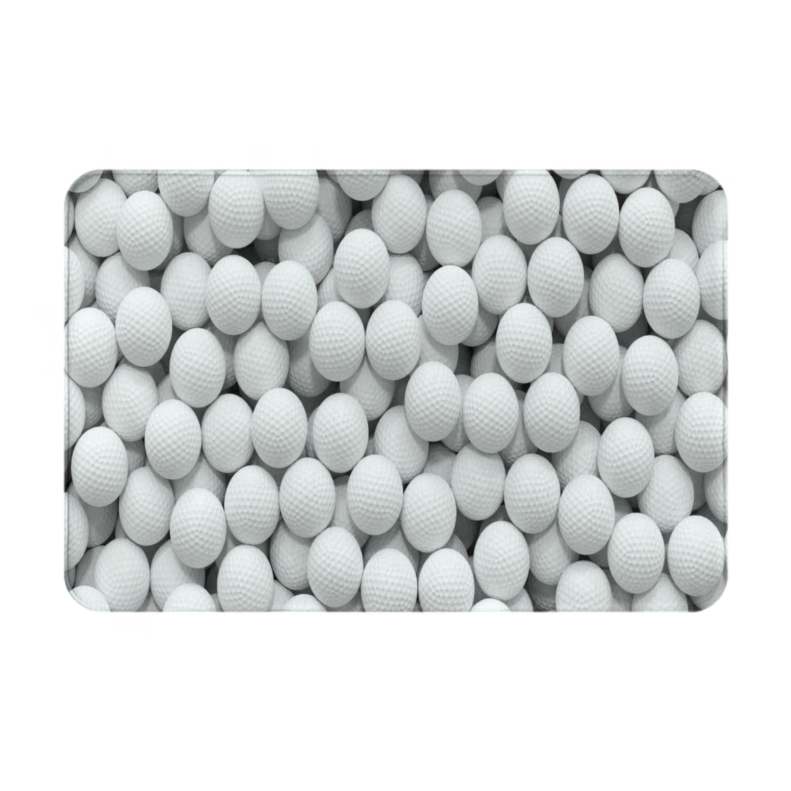 Balery golf balls Pattern Doormat, Durable Flannel Fabric, Waterproof ...