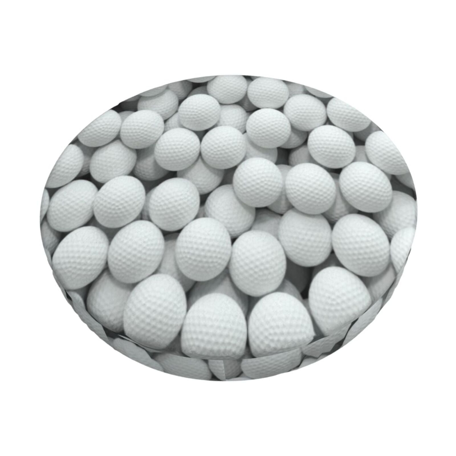 Balery golf balls Pattern Round Bar Stool Seat Covers Velvet Fabric ...