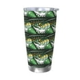 Balery lake trout Pattern 20oz Insulated Car Cup with Dual Drink Lids ...