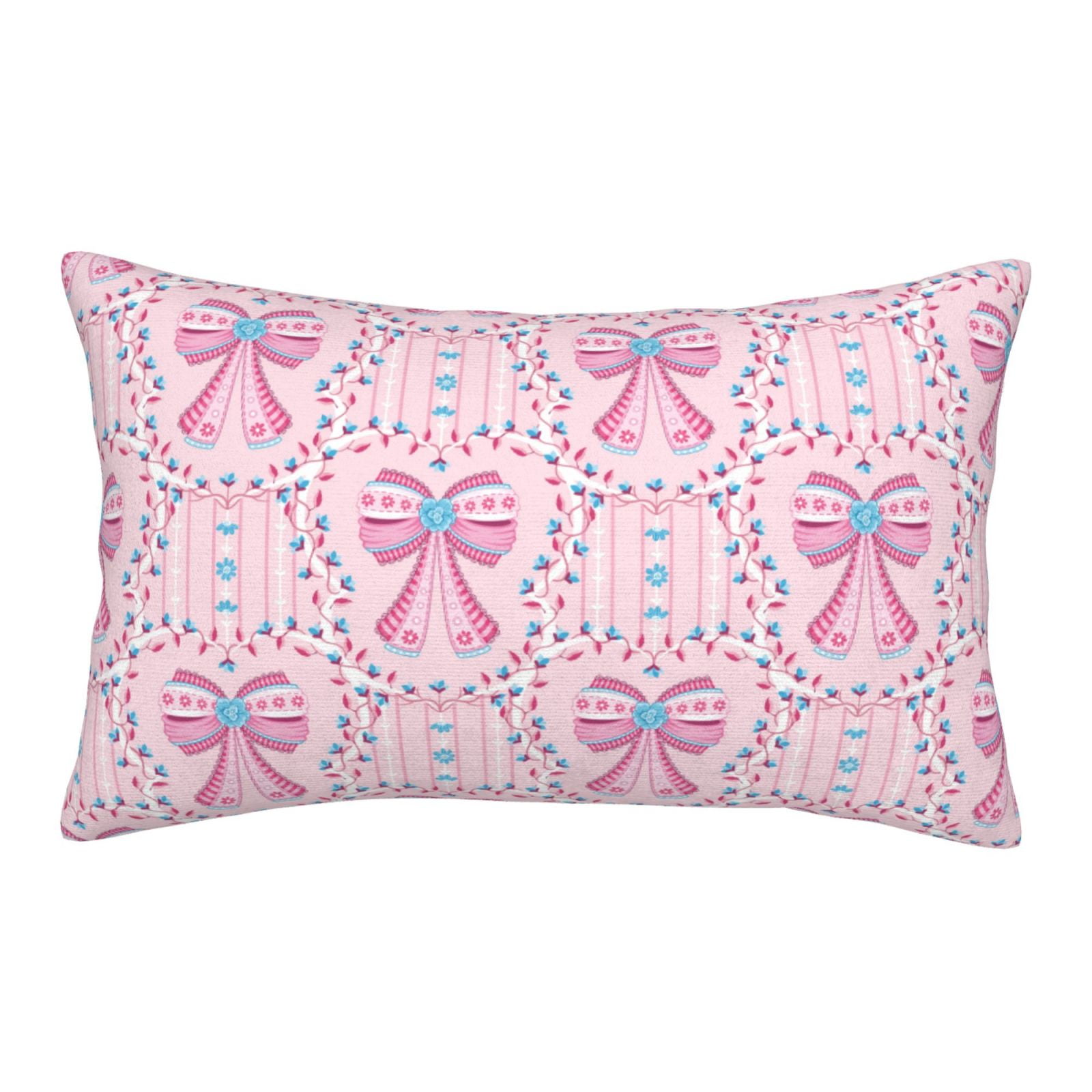 Balery pink bows Pattern Bedding Queen Pillow Cases - Envelope Closure ...