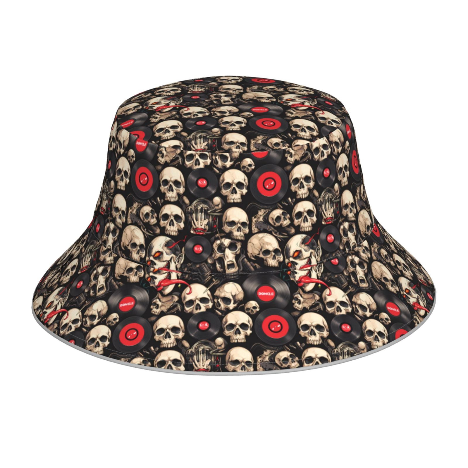 Balery rock record Skull Sun Hats for Men Women Bucket Hat UPF 50 ...
