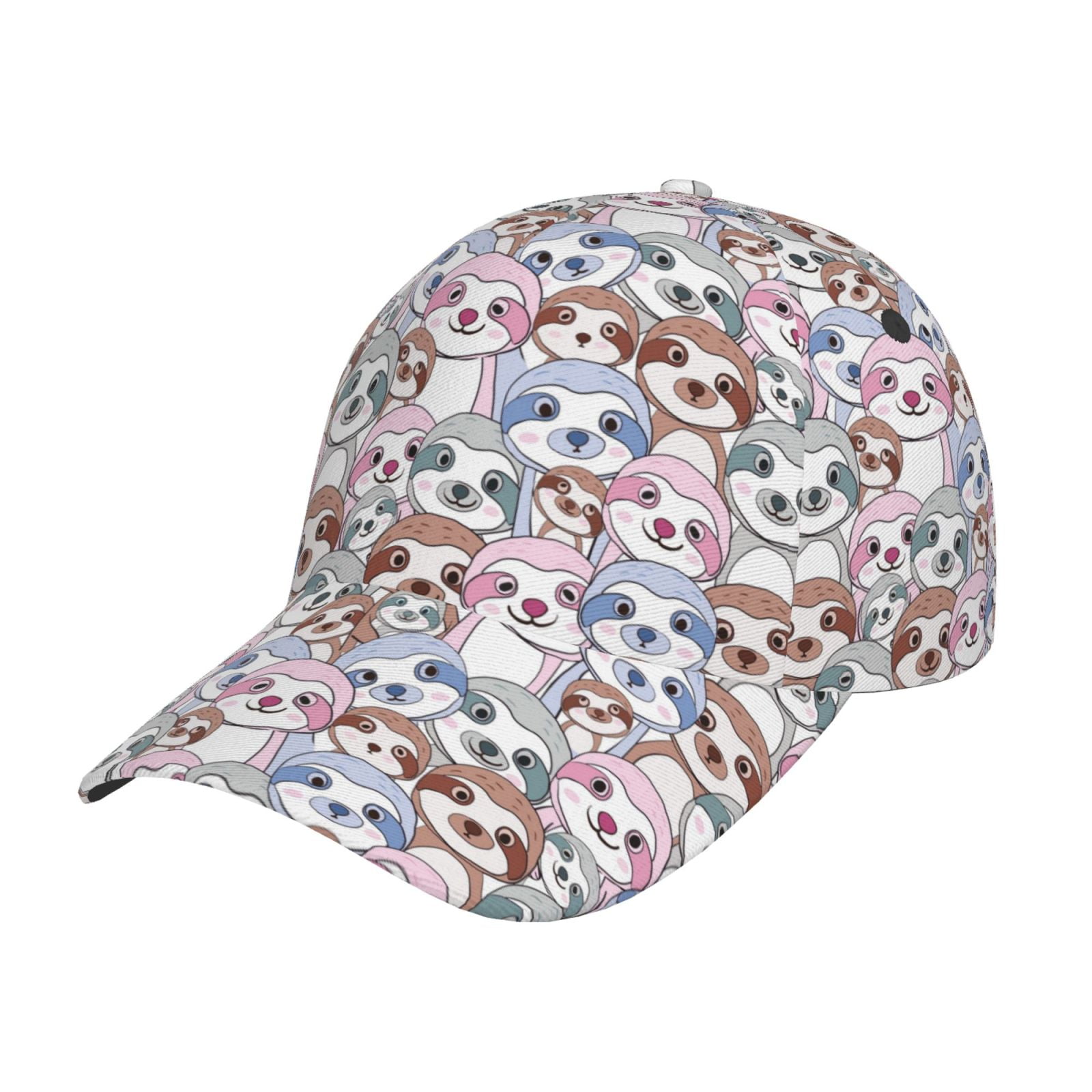 Balery sloth cartoon Pattern Baseball Cap Adjustable Size for Running ...
