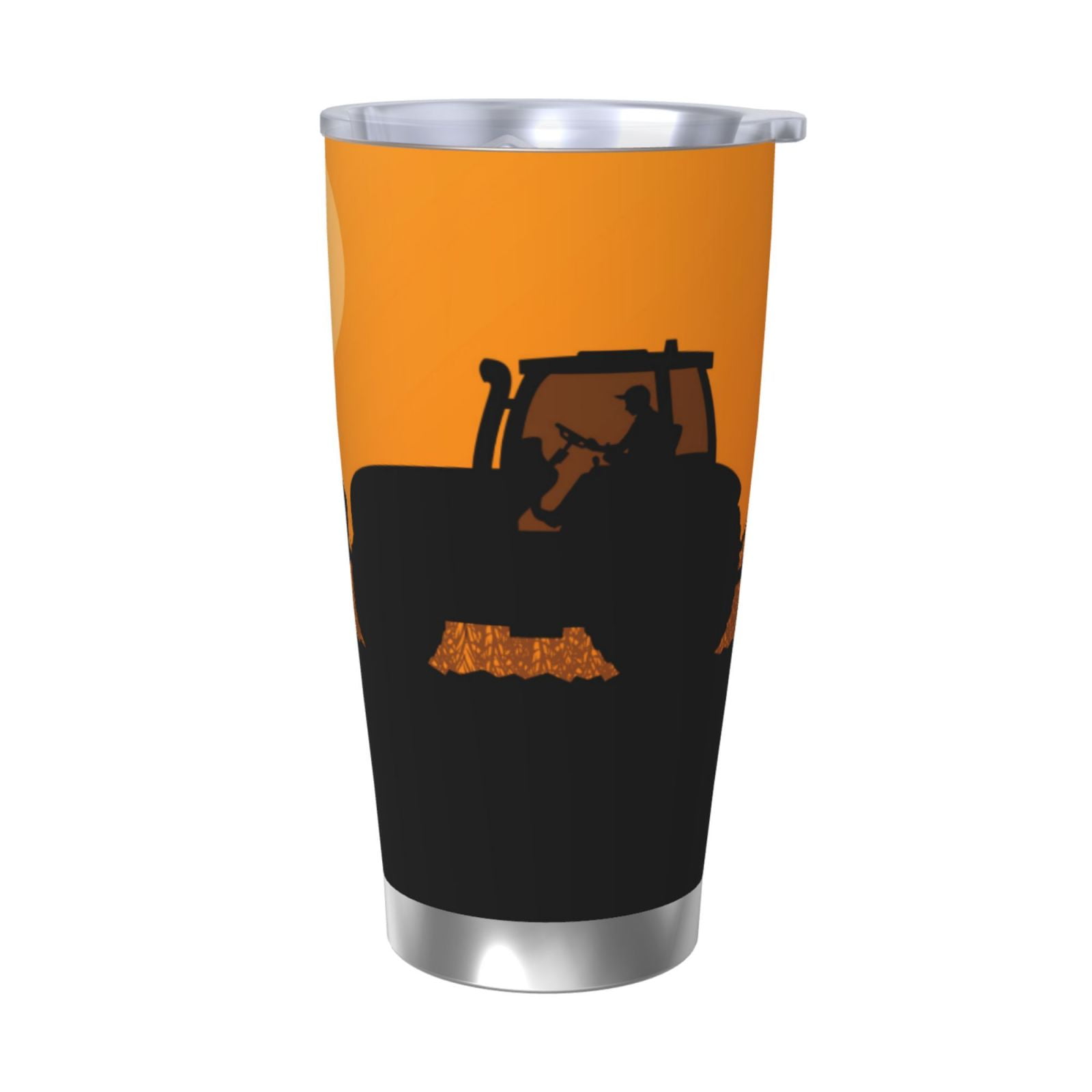 Balery tractor cultivating the land Pattern 20oz Insulated Car Cup with ...