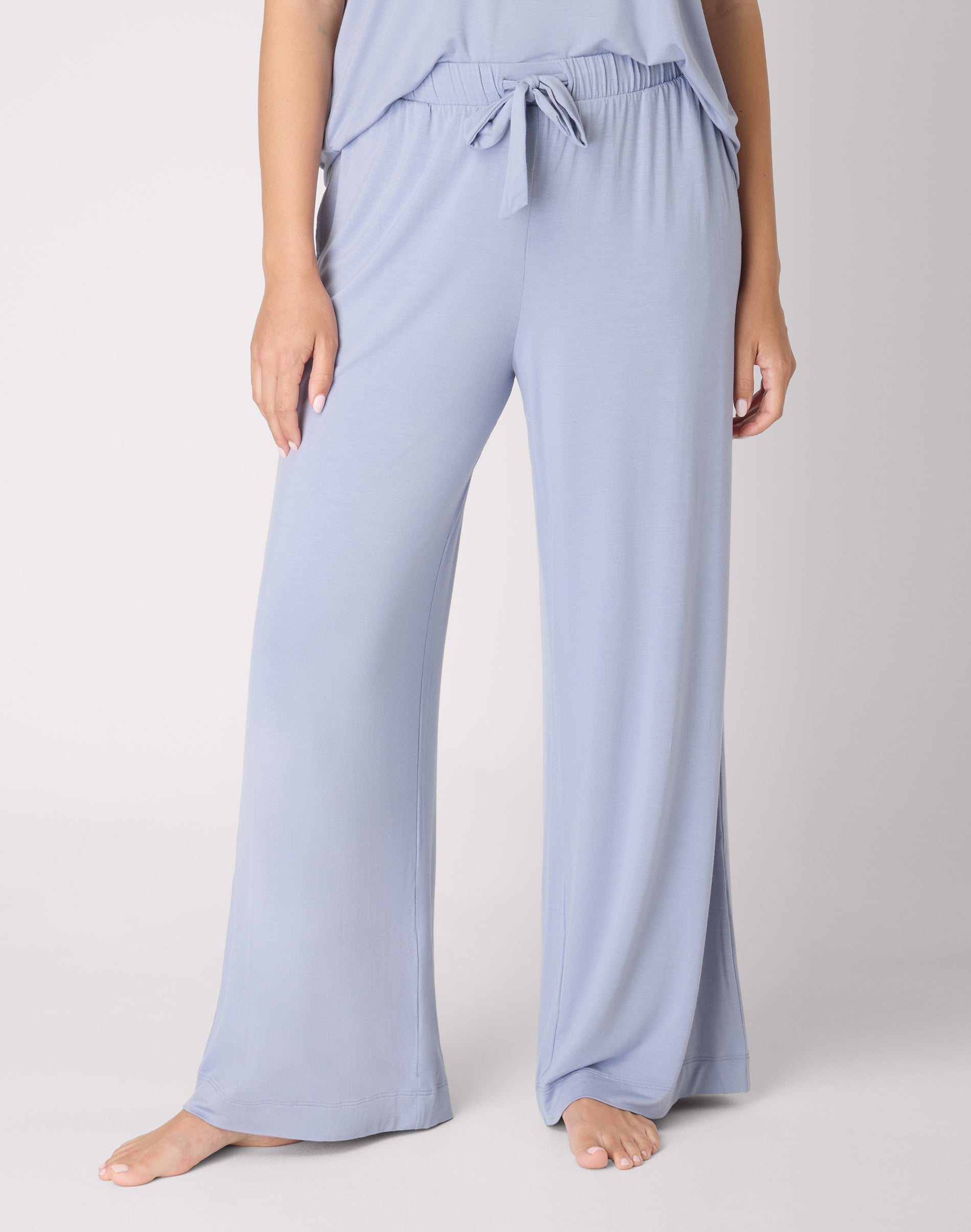 Bali Breathe Sleepwear Wide Leg Pants Silver Satin M Women's - Walmart.com