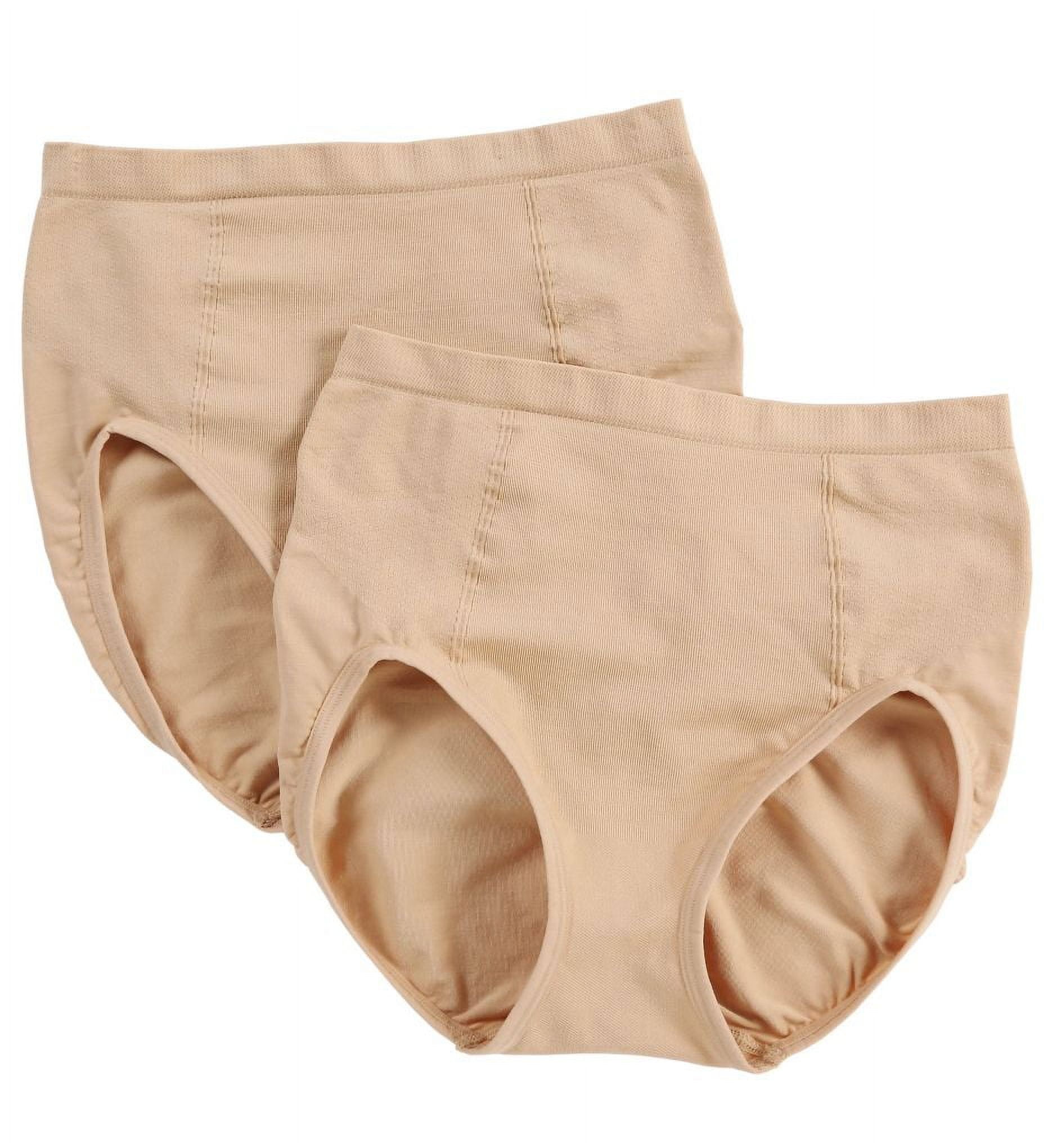 Women's Bali X245 Ultra Control Shaping Brief Panty - 2 Pack (Nude/Nude ...