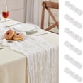 Bali Cheesecloth Table Runners 6-Pack | 10' Bohemian Style | Clear ...