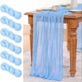 Bali Cheesecloth Table Runners 6-Pack | 10' Boho Style | Clear Country ...