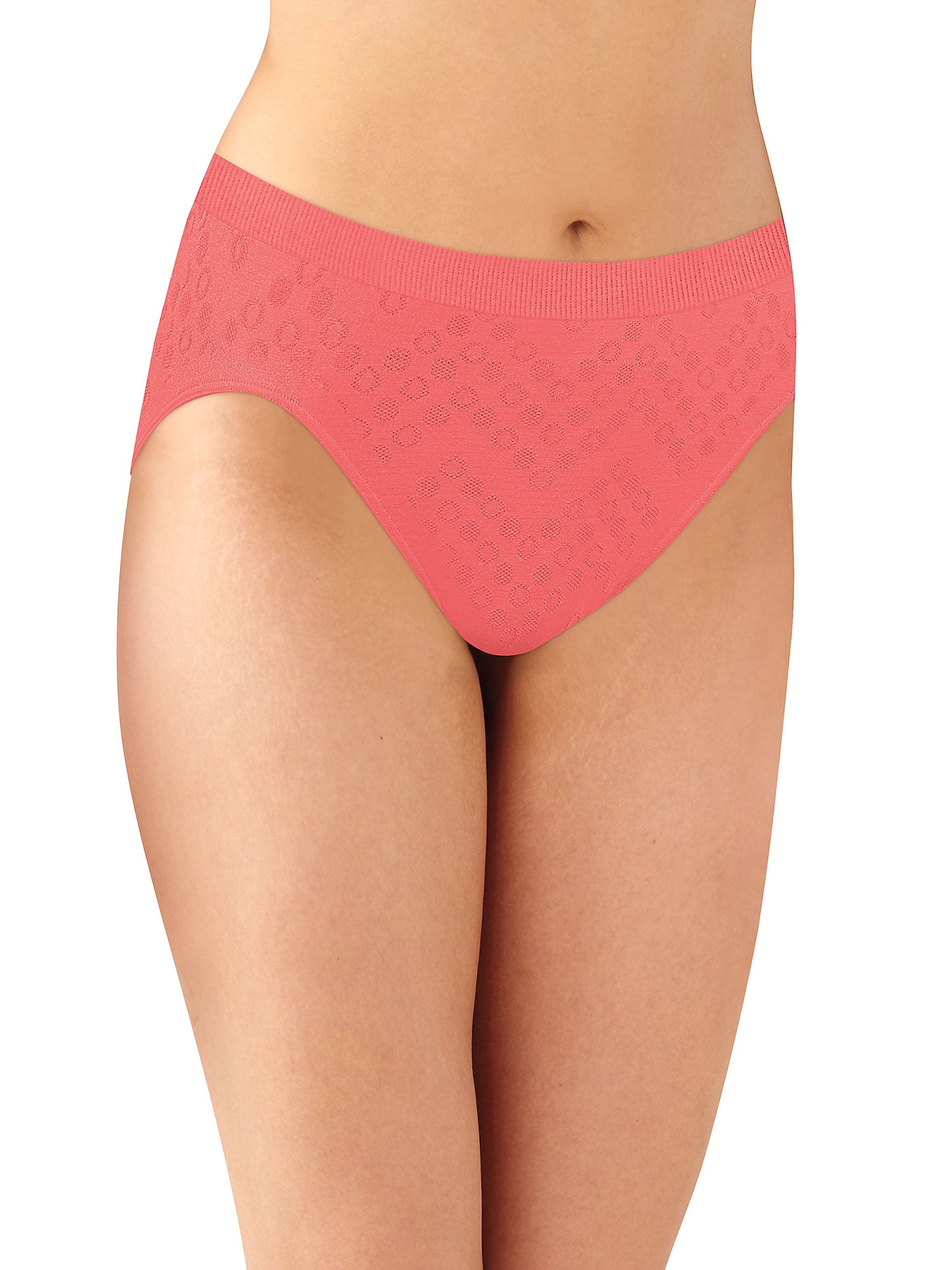 Bali Comfort Revolution Microfiber Hi Cut Panty 3 Pack Teal White