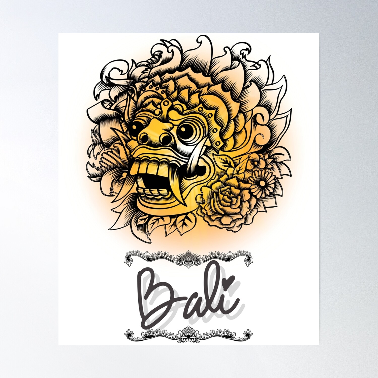Bali Flag Poster Wall Art, Modern Wall Decor, 12x18 UNFRAMED - Walmart.com