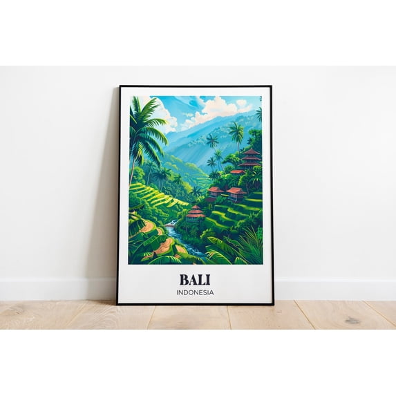 Bali Flowers Palm Trees Poster, Unframed Paper Poster 24x36in - Walmart.com