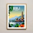 Bali Indonesia Travel Poster By Wed - Bali Poster Bali Temple Print ...