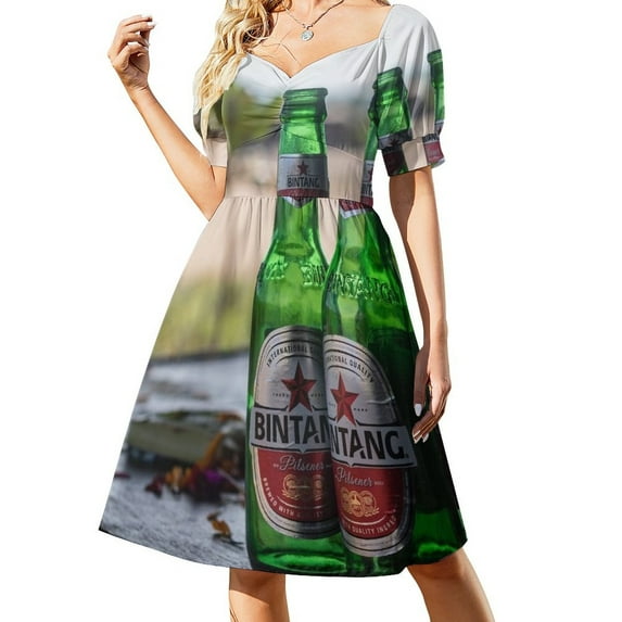 Bali Indsia Bintang Beer Dress Women's summer long dress evening ...