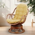 Bali Handmade Natural Rattan Wicker Swivel Rocking Chair, Colonial ...