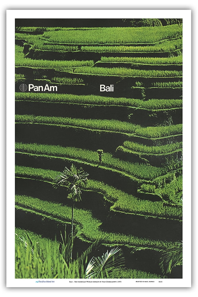 Bali - Pan American World Airways - Vintage Airline Travel Poster by ...