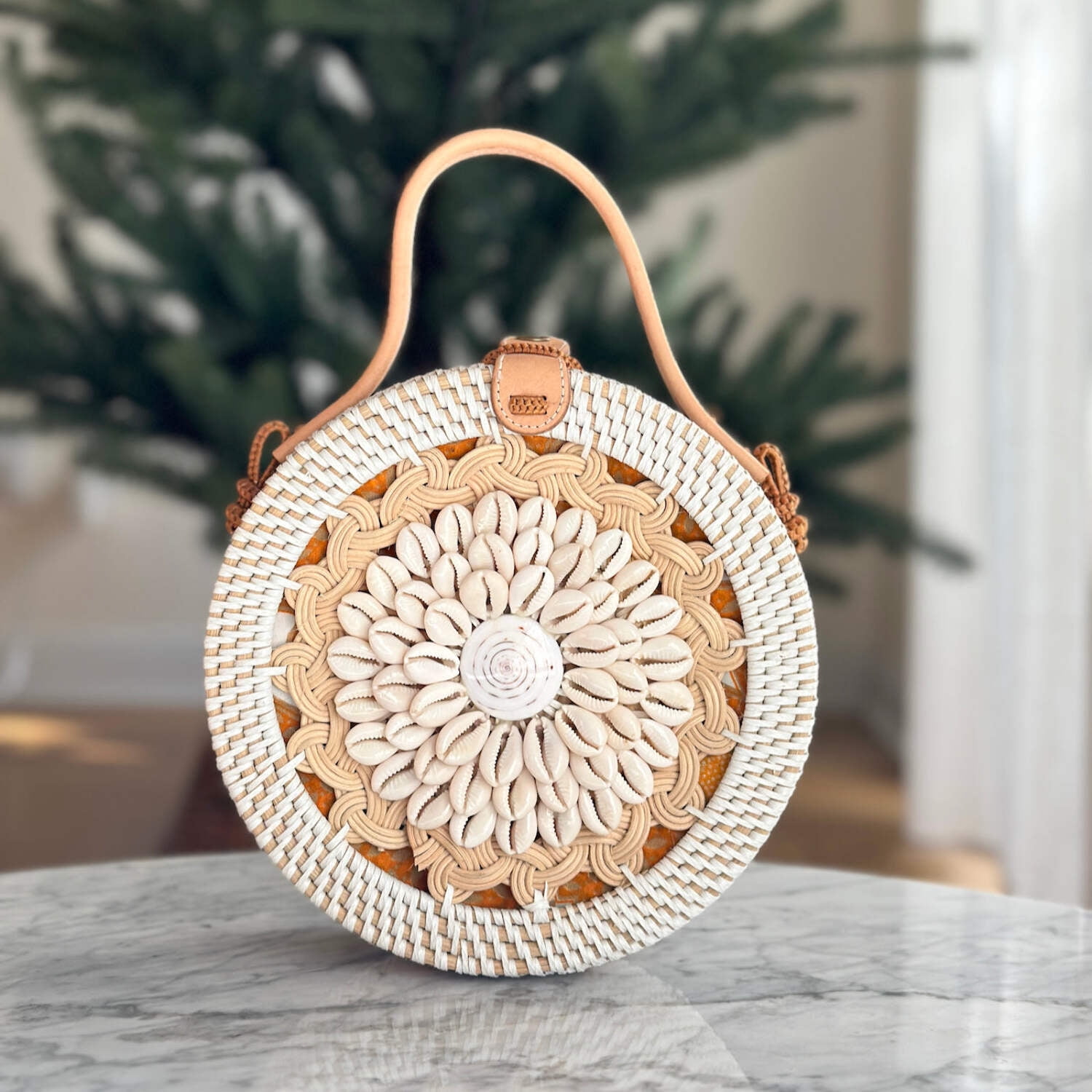 Bali Seashell Rattan Crossbody Bag - Camilla - Walmart.com
