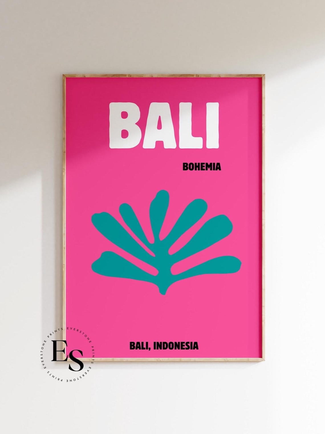 Bali Travel Coastal Girly Dorm Art Colorful Y2K Trendy Unframed Paper ...