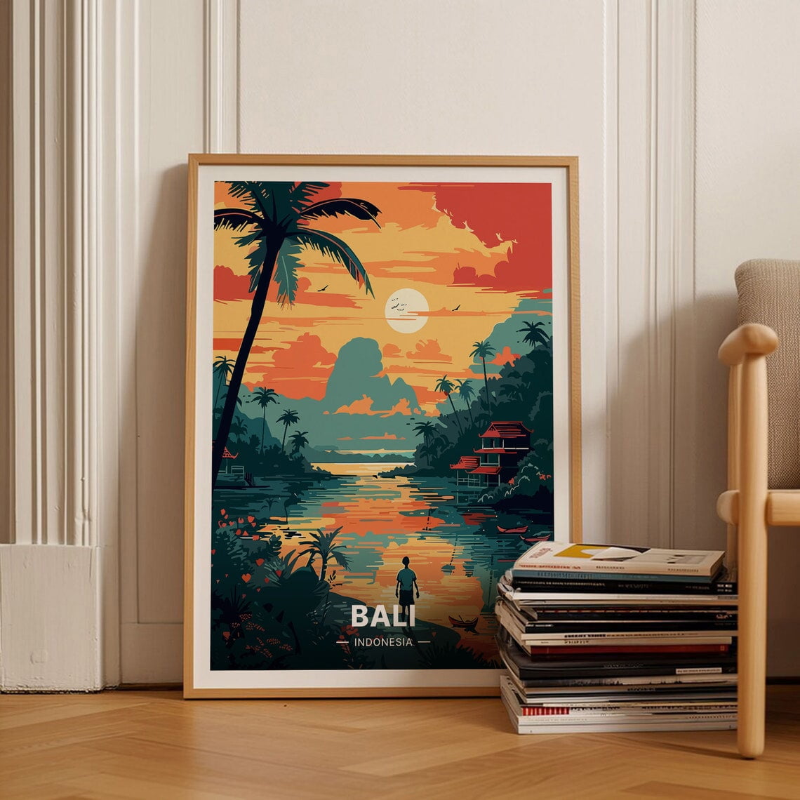 Bali Travel Poster, Exotic Destination Wall Art, Tropical Home Decor ...