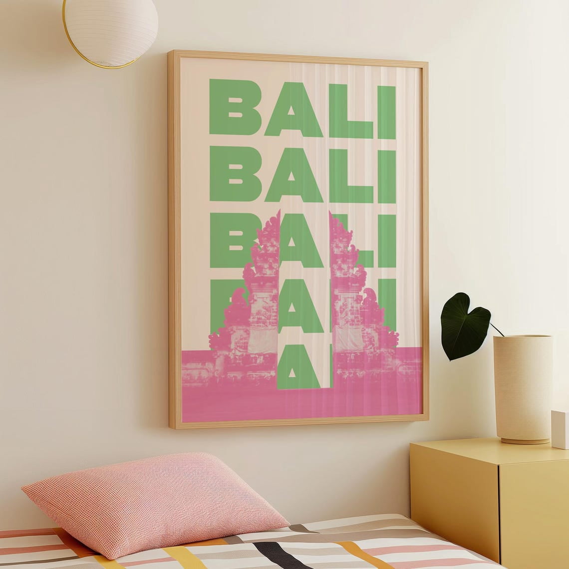 Bali Travel Poster Indonesia Cute Trendy Wall Art Preppy Dorm Room ...