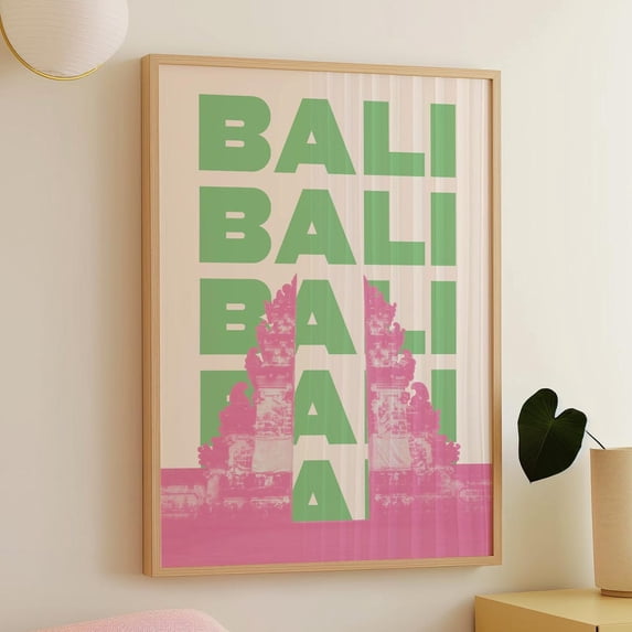 Bali Travel Print Bali Indonesia Print Cute Trendy Wall Art Preppy Art ...