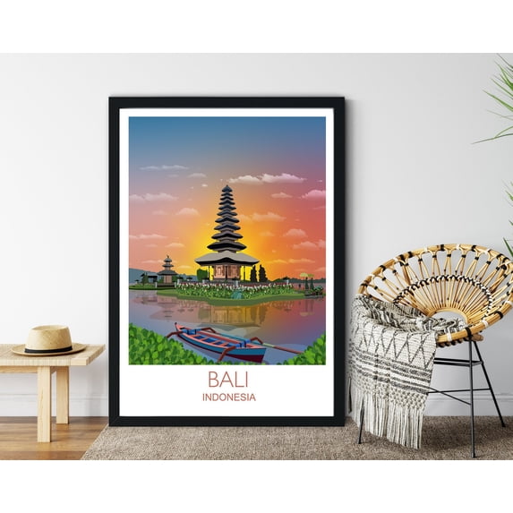 Bali Travel Print Travel Poster Of Bali Indonesia Travel Poster Bali ...