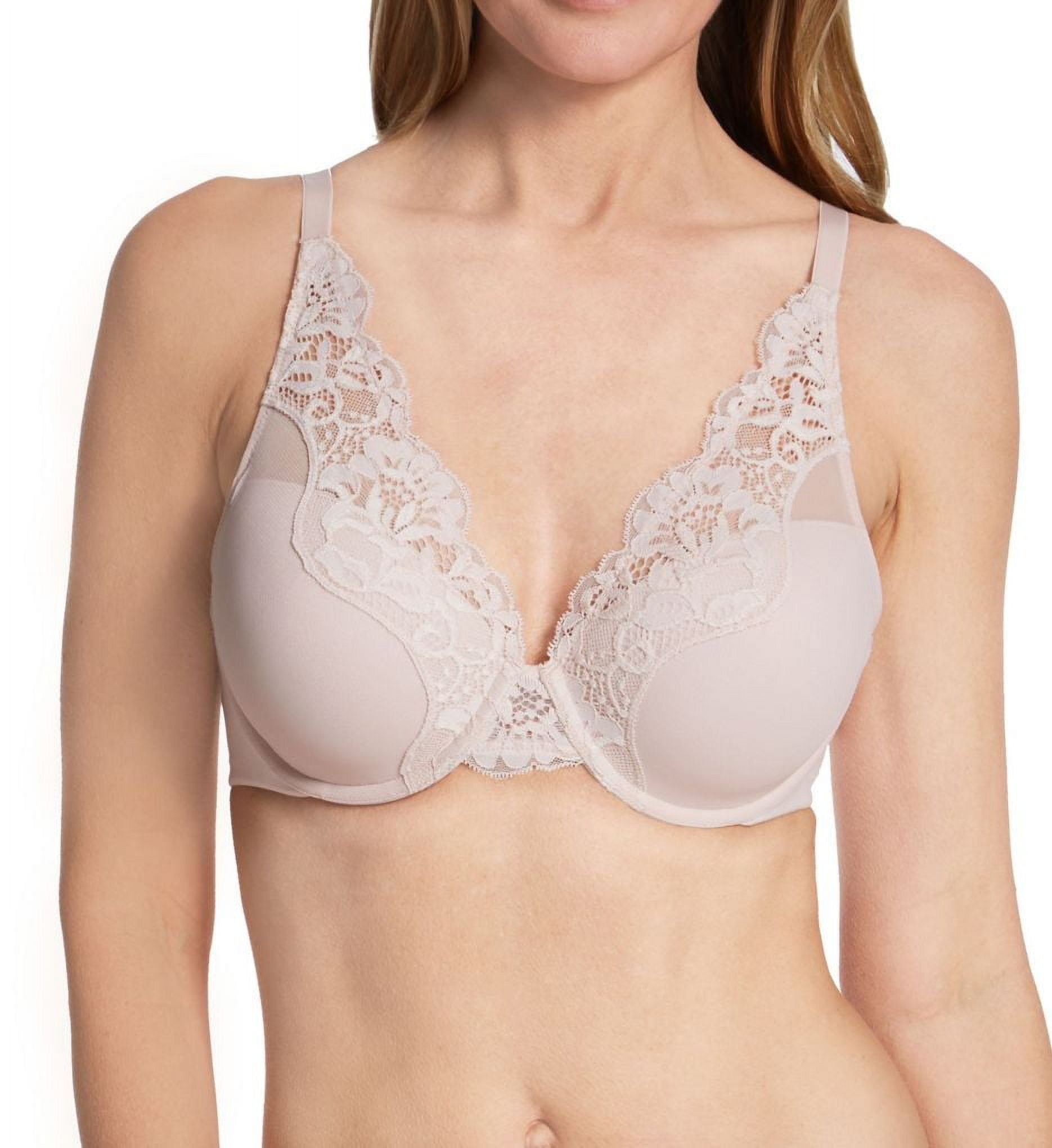 Women's Bali DF0084 One Smooth U Comfort Stretch Lace Underwire Bra (Sandshell 34D) - Walmart.com