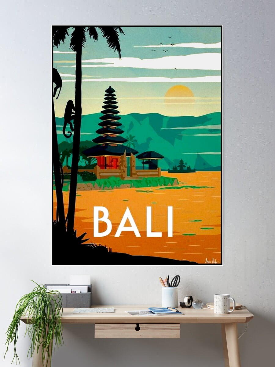 Bali : Vintage Travel And Tourism Advertising Print Poster Wall Art ...