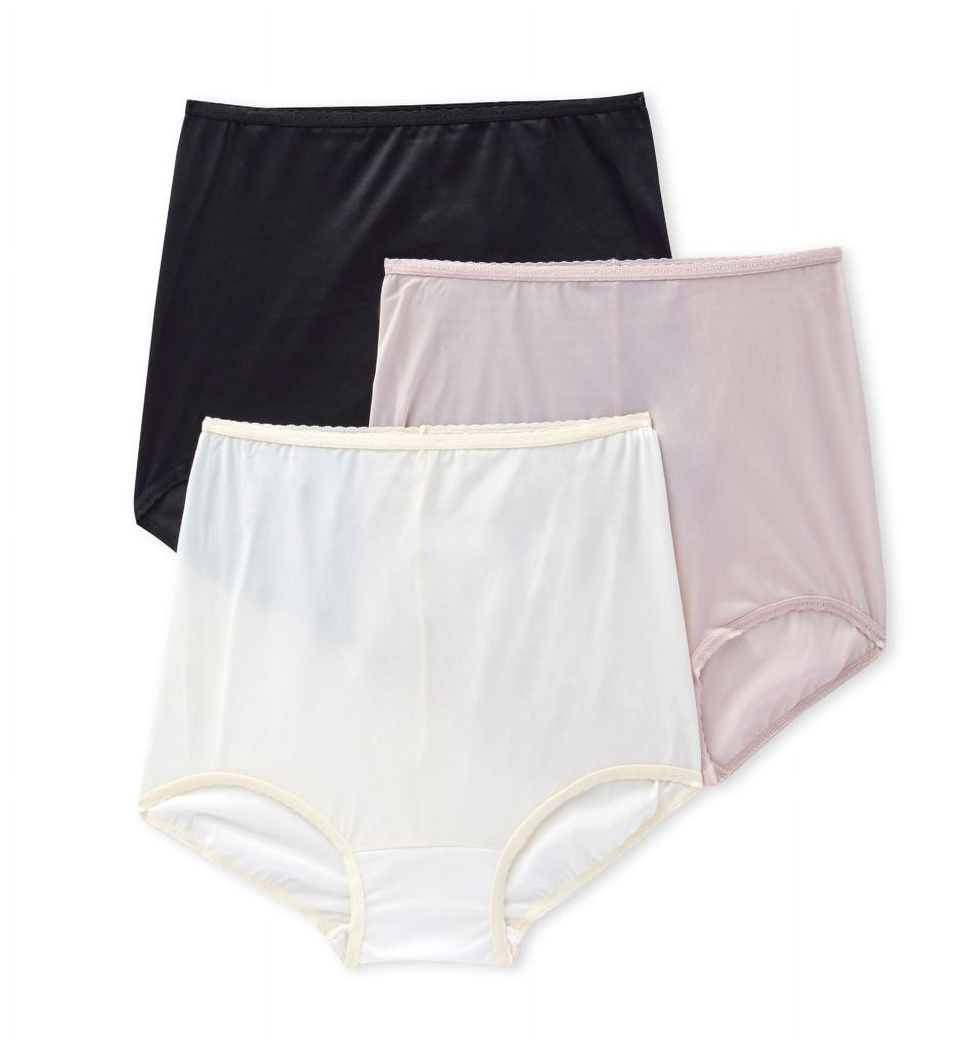 Bali Women's Cotton Underpants, 3-Pack Skimp Skamp Full Cut Smooth Back ...