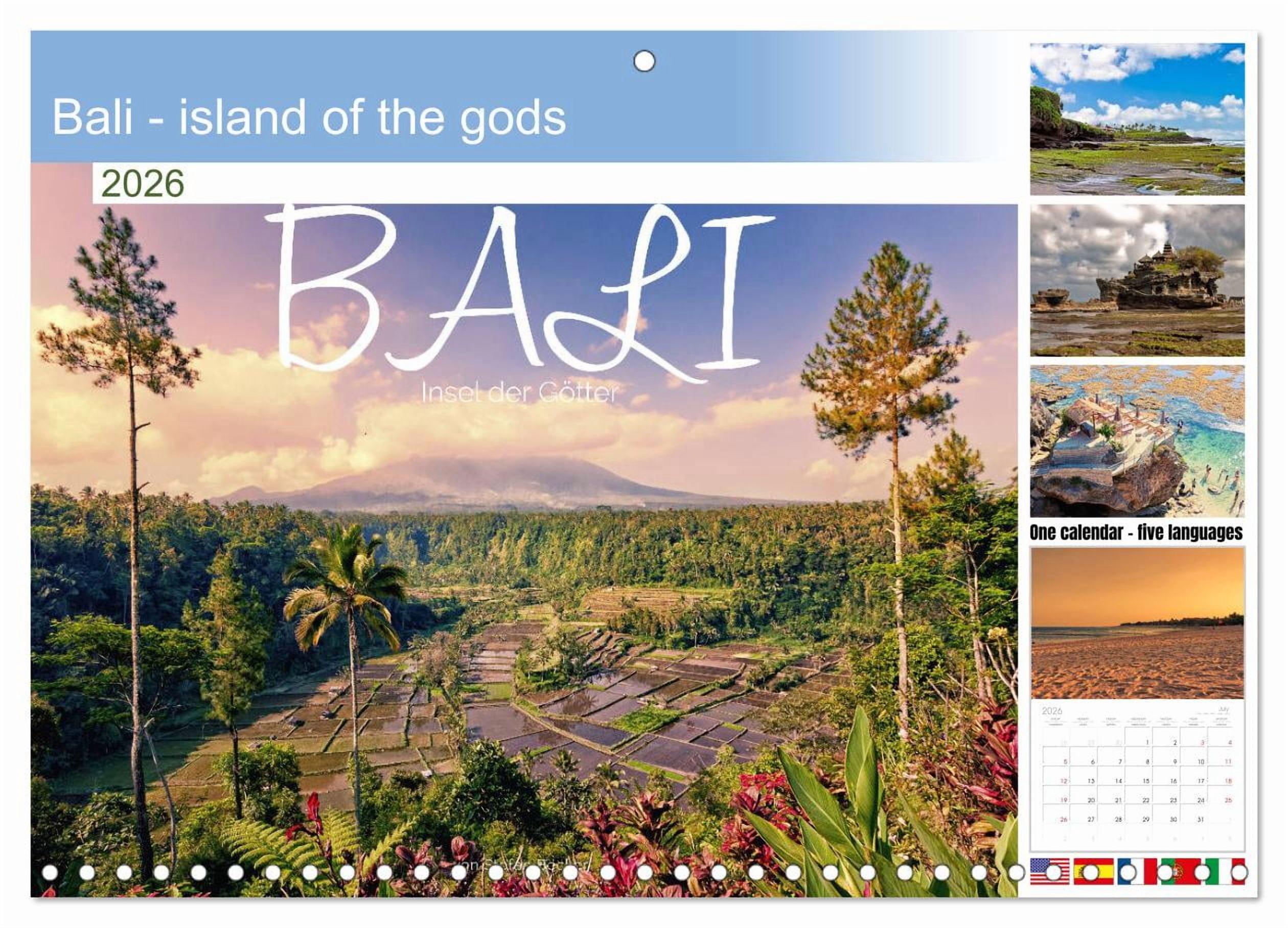 Bali - island of the gods (Monthly Wall Calendar 2026 11.7 x 16.5 (open ...