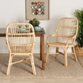 Bali & Pari Sumatera Rattan Dining Chairs - Natural Rattan - Walmart.com
