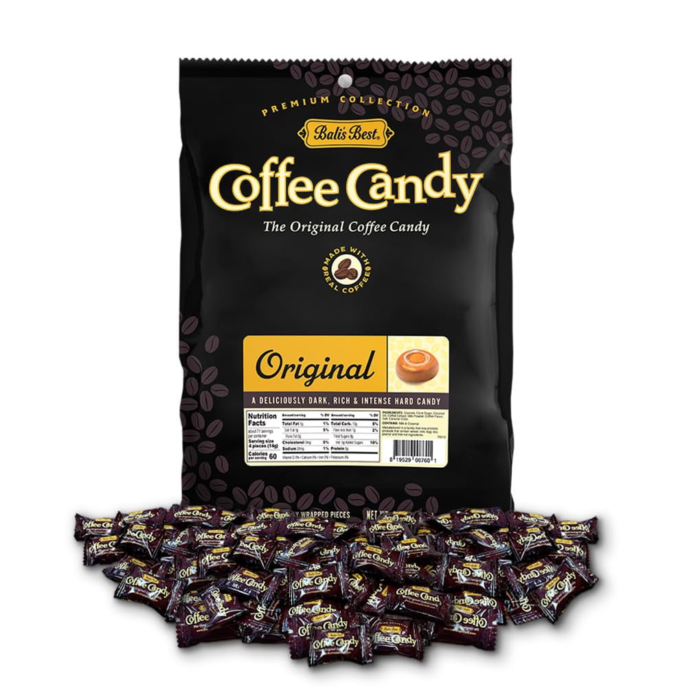 Bali's Best Coffee Candy, KEF28 2.2 Pound Bag, Individually Wrapped ...