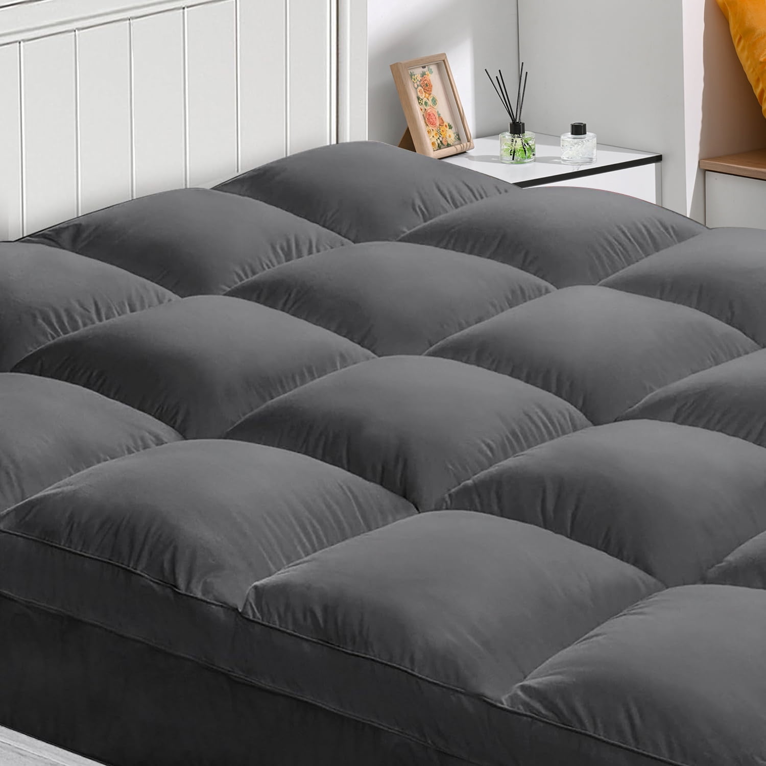 Balichun California King Plush Mattress Topper, Extra Thick, Pillowtop ...