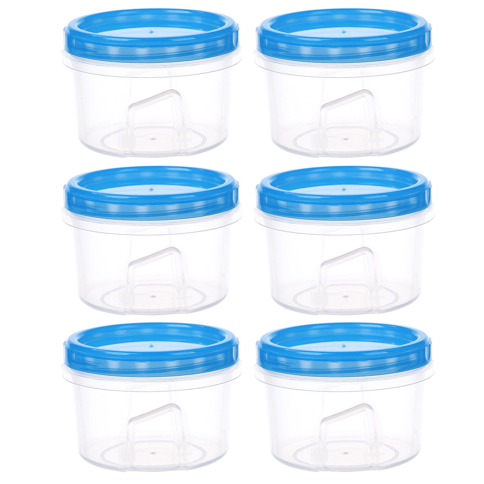 Balieda 6pcs Plastic Storage Containers with Lids, Reusable Stackable ...
