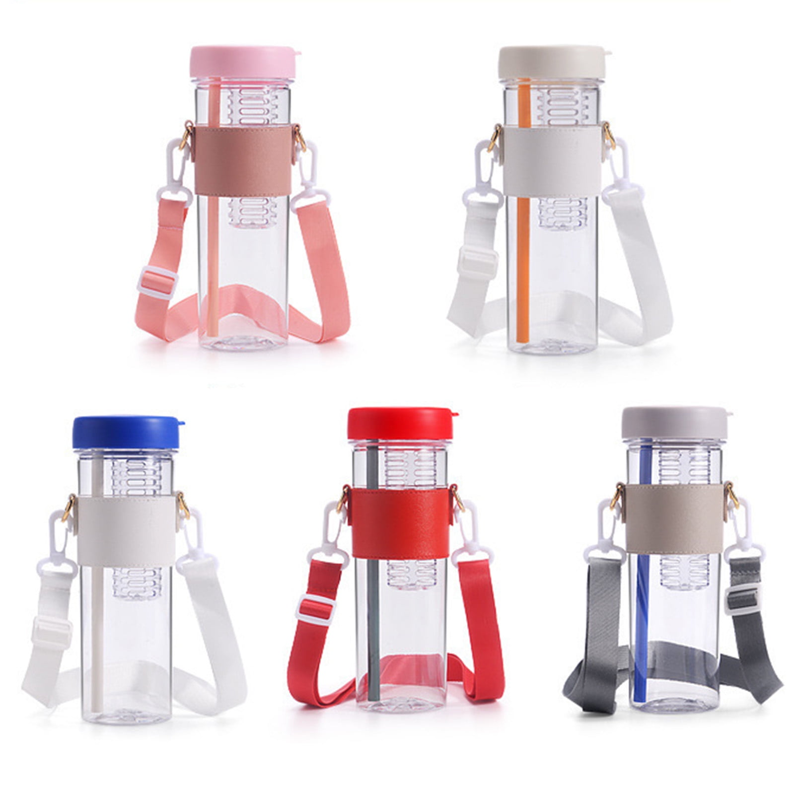 Balieda 850ML/29Oz Water Bottle, Fruit Infuser Water Bottles with Straw ...