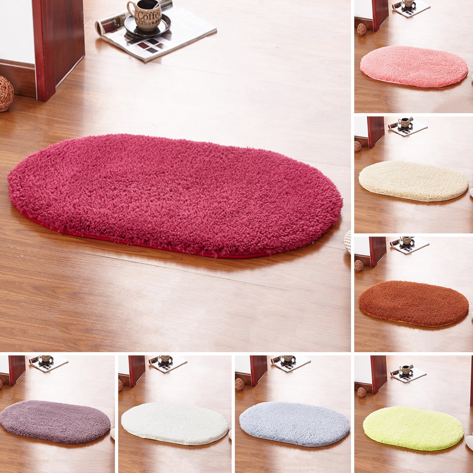 Balieda Bathroom Rugs Non-slip Bath Mats Highly Absorbent Rugs Thick ...