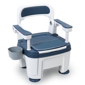 DMI Drop-Arm Bedside Commode, Extra-Wide Seat, 500 lb Capacity ...