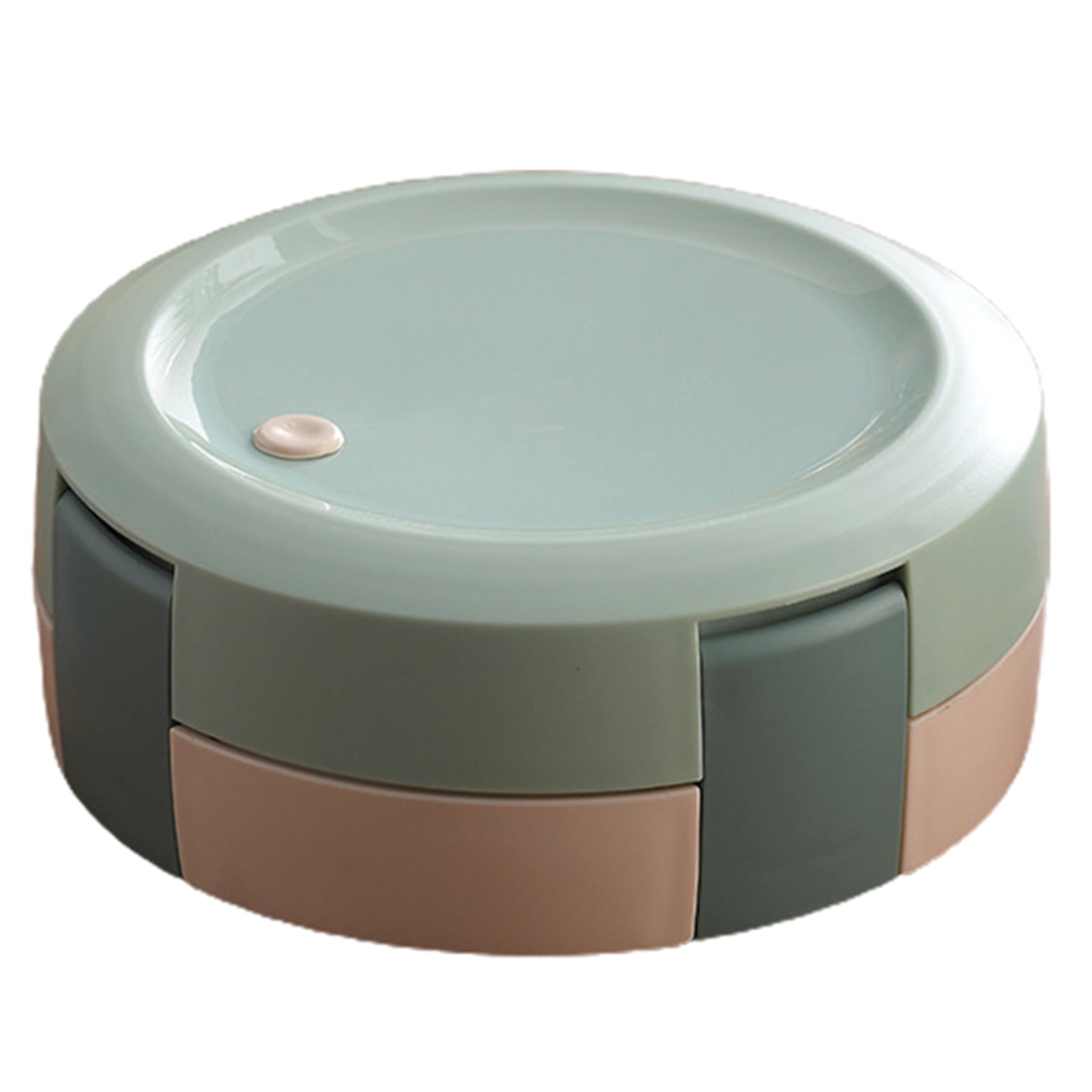 Balieda Bento Lunch Box Adult Lunch Containers Stackable Round ...