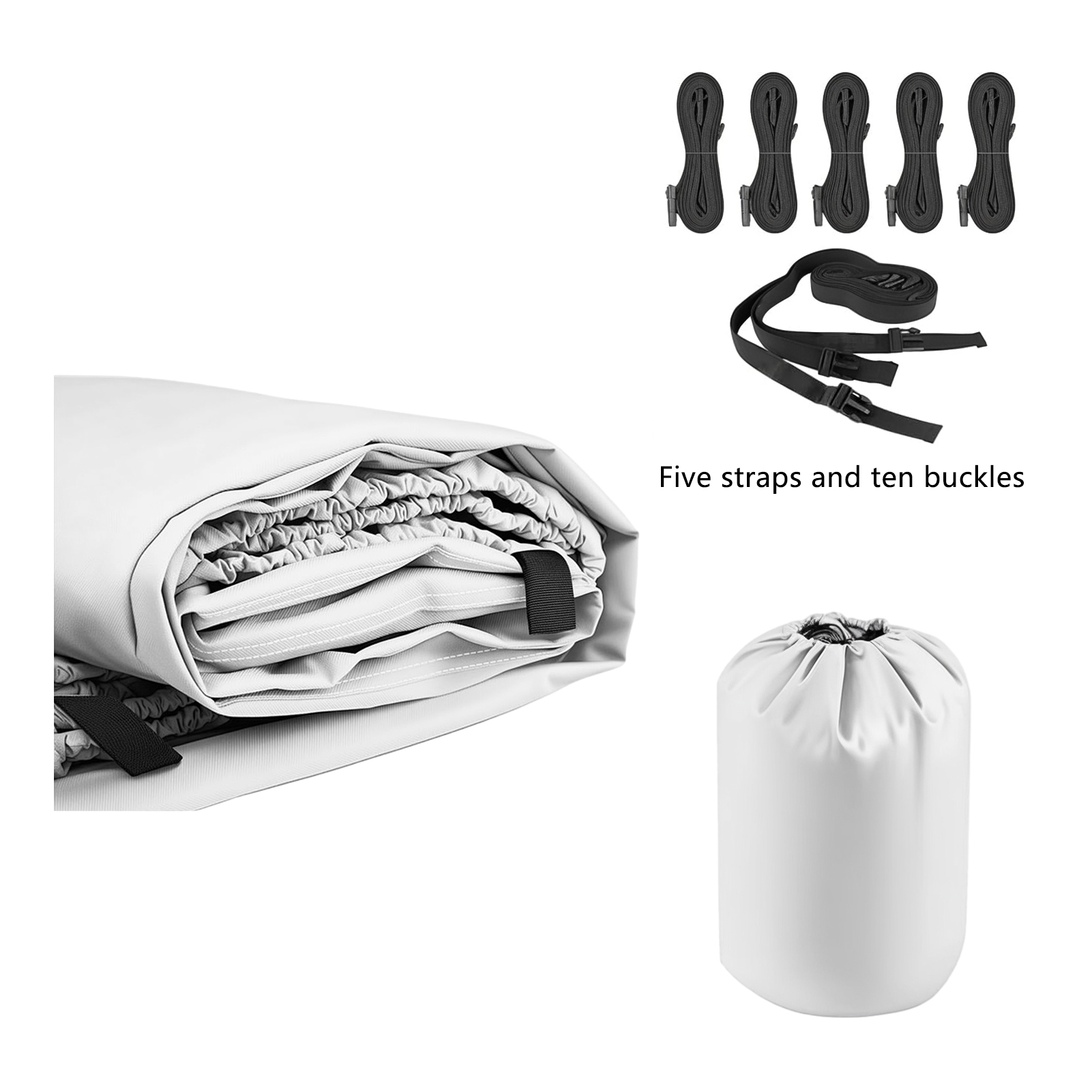 Balieda Boat Cover, 17-19ft Waterproof Trailerable Boat Covers, Heavy ...