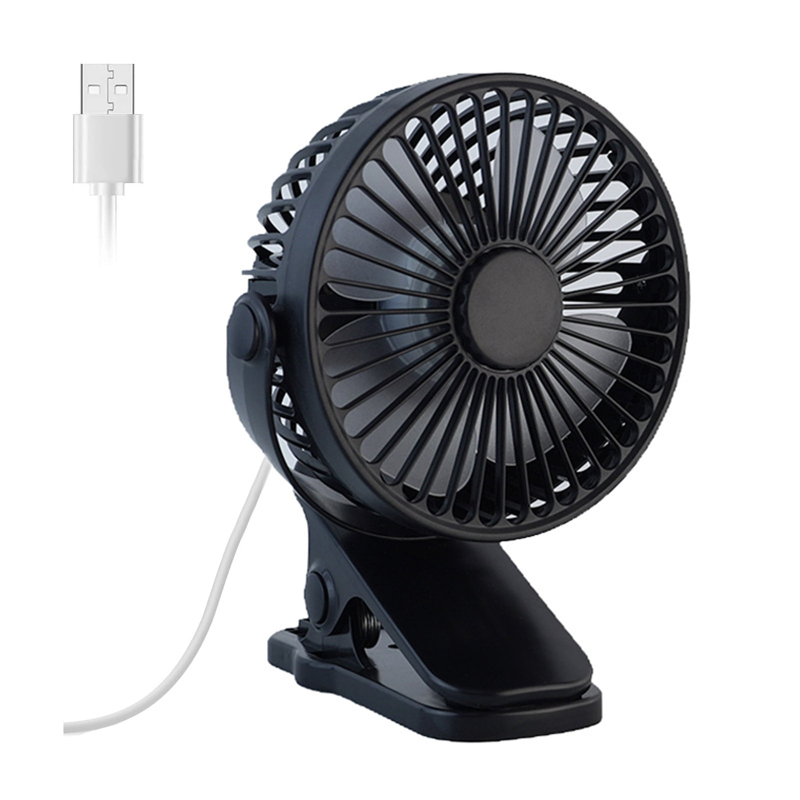 Balieda 8" 3-Speed Rechargeable USB Clip-On Desk Fan - Walmart.com