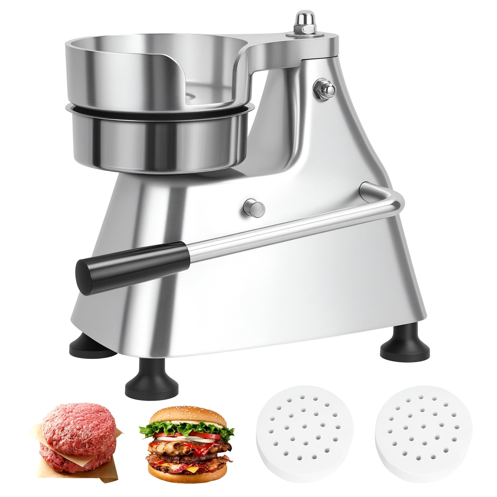 Balieda Hamburger Patty Maker 5.3inch Stainless Steel Burger Press ...